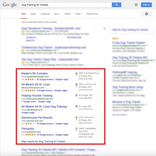 Google Local Search Results Update: August 2015